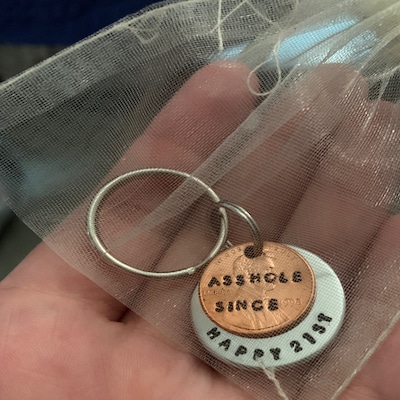 21st Birthday, Penny Keychain, 21st Birthday Gift, 21st Gifts, Funny ...