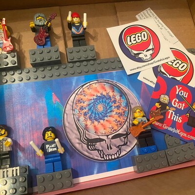 Grateful Dead Stage CUSTOM Made of Lego Bricks Jerry Garcia Phil Lesh ...