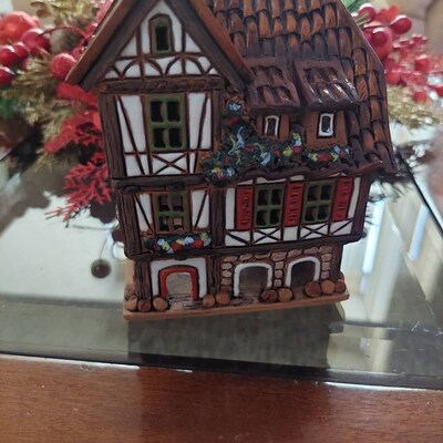 Small Ceramic Original Miniature of the House in Riga, Ceramic Incense ...