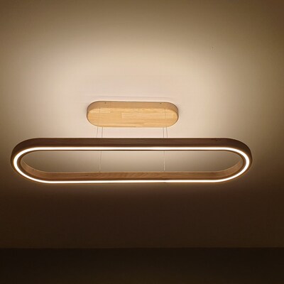 Modern Oak Wood Ceiling Led Light for Pool Table, Elegant High-quality ...