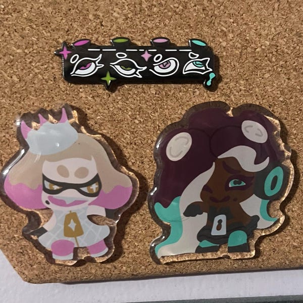 Splatoon Buttons LARGE - Etsy