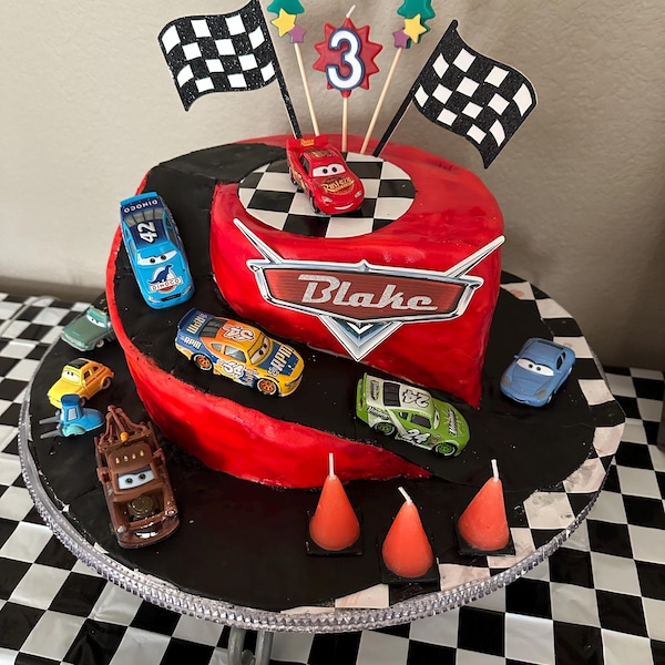 2D Minions Any Name/age Cake Topper | Theme Cake Topper | Customize ...