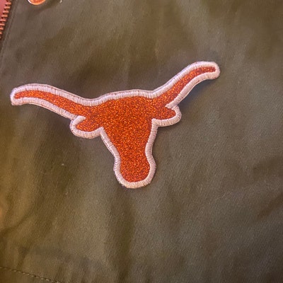 Longhorn Applique Patch Sparkly Bull Skull, Cowboy Western Badge 4 iron ...