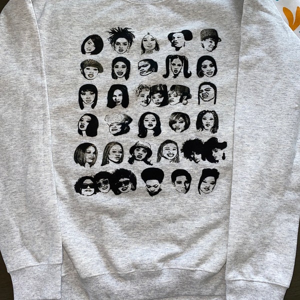 Female Rappers Sweatshirt: Hip Hop Music Legends, Black Feminism - Etsy