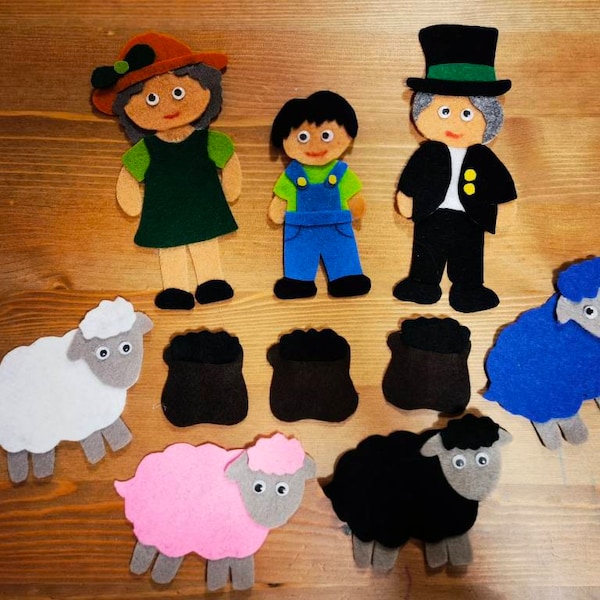 Community Helpers Felt Board Patterns, Policeman, Fireman, Chef ...