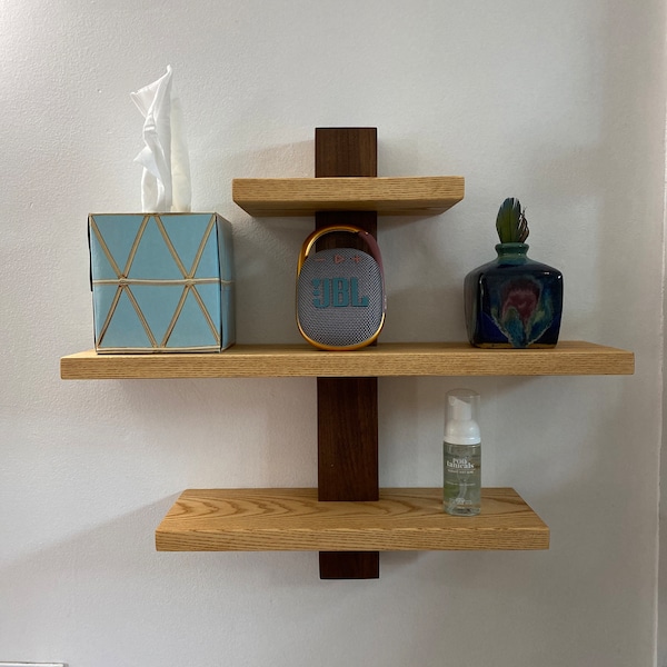 Mid Century Modern Shelves, Three Tier Art Shelf, Scandi, Art Deco, MCM ...