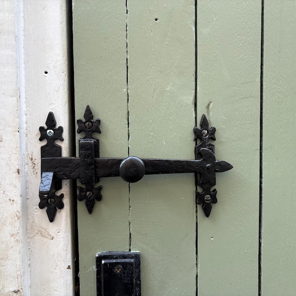 CAST IRON DOOR Latch Rustic Iron Door Privacy Catch Latch Victorian ...