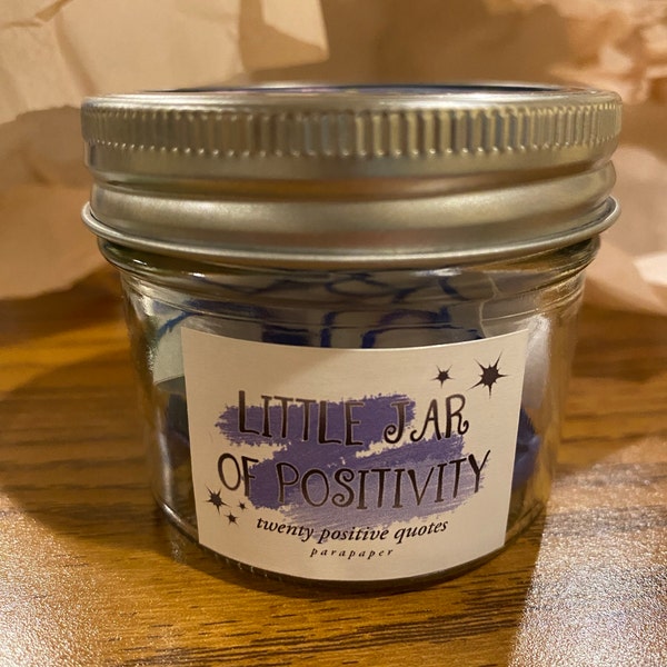 Little Jar of Positivity - 20 Positive Quotes for Gifts, Encouragement ...
