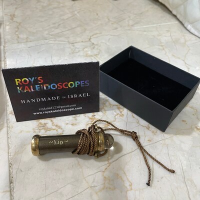 Mini Teleidoscope, Traditional Toys, Gold Teleidoscope, Christmas Gift ...