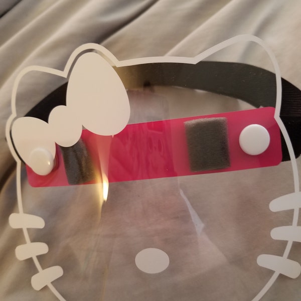 Cat Face Shield Kitty Face Shield Clear Face Shield Cute Face Shield ...