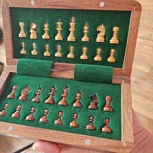 Mini Chess Set, Wooden Chess Set for Adults, Chess Board, Chess Set ...