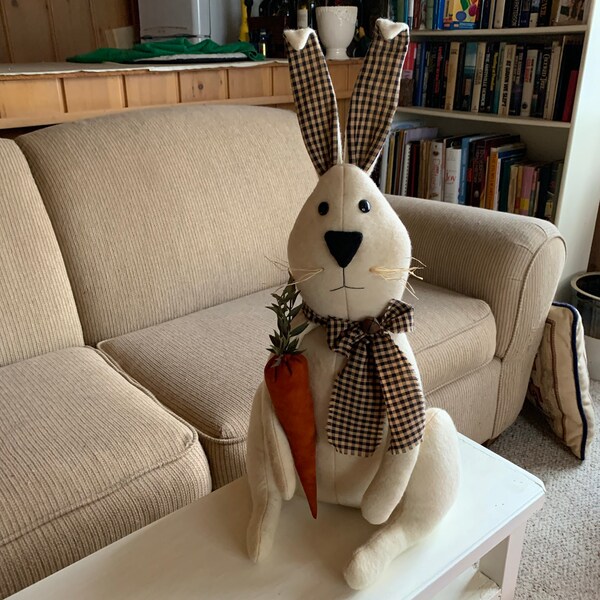 Primitive Big Boy Bunny PATTERN - Etsy