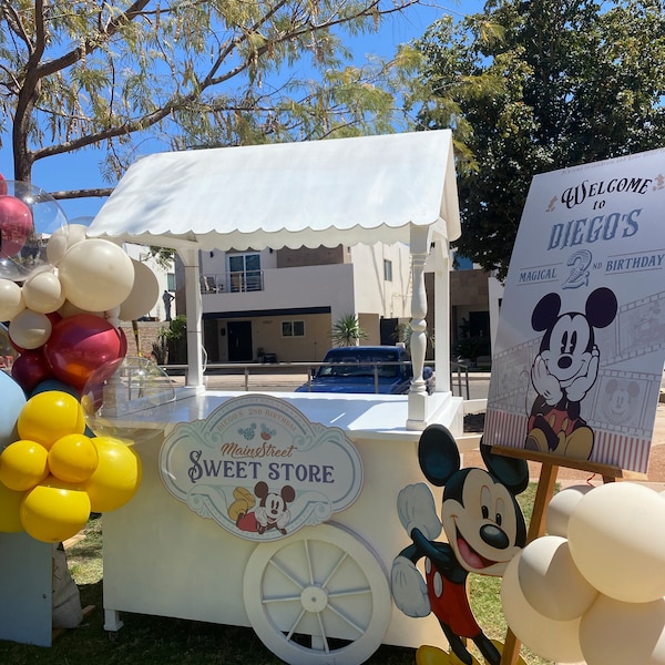 Printable Mickey Welcome Sign, Mickey Birthday Party Welcome Sign ...