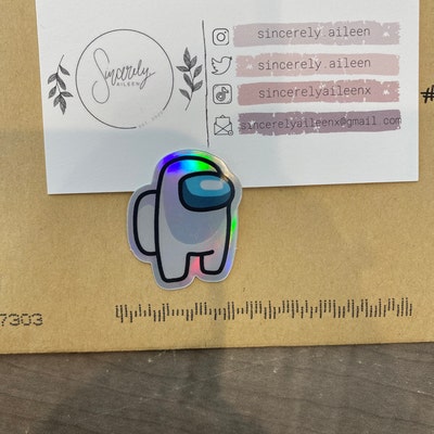 Holographic Among Us Crewmate Sticker - Etsy