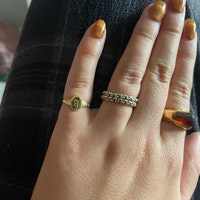 18K Gold Personalized Signet Ring, Birth Flower Ring, Initial Ring ...