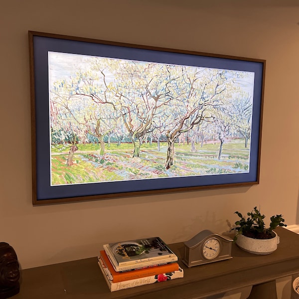 Samsung Frame TV Handmade Real Wood Bezel - 65'' Model - Etsy