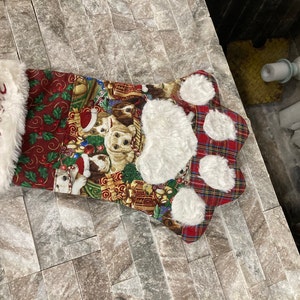 Animal Paw Stocking Sewing Pattern & Tutorial Christmas Holiday Easy ...