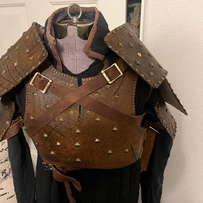 Leather Shoulder Armor Pattern PDF Witcher LARP Roleplay Medieval Do It ...