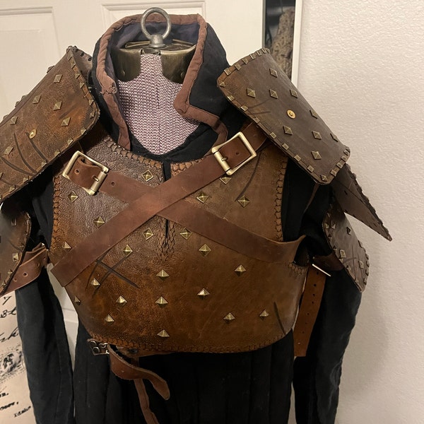 Leather Chest Armor Cuirass Pattern PDF Witcher LARP Roleplay Medieval ...