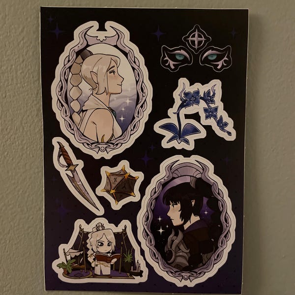 Baulders Gate 3 Astarion & Karlach Sticker Sheet - Etsy