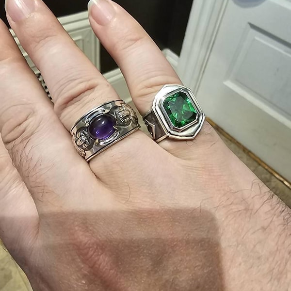 Inquisition Rosette War Scull Hammer Jewelry Ring. Sci Fi Space ...