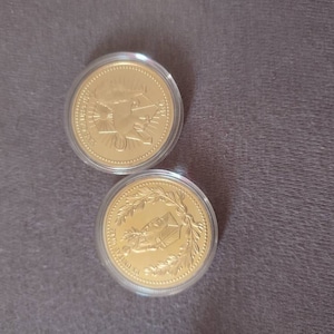 10 Pcs Continental Gold Coin Prop Blood Oath Marker Cosplay Adjudicator ...