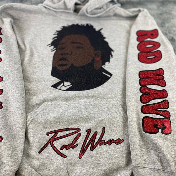 Rod Wave, 6 Files, 4 PNG and 2 SVG, in Black, and in White, Long ...