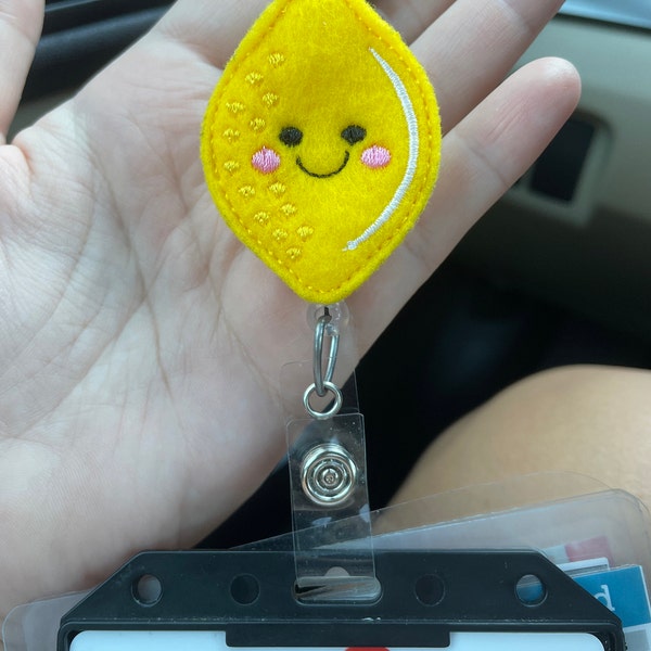 Fruit Badge Reel - Fruit - Feltie Badge Reel - Cute Badge Clip ...