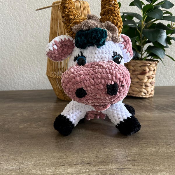Funny Cow Amigurumi by Aleniya2 Crochet PDF Pattern Tutorial - Etsy