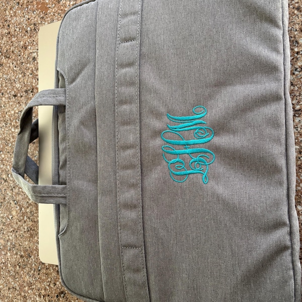 Monogrammed Laptop Sleeve, Custom Laptop Tablet Case, Personalized ...