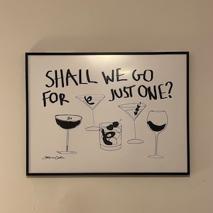 Horizontal Last Words Poster Vintage Drinks Poster Wine Print Retro ...