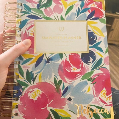 Simplified Planner Name Monogram Decal Sticker Weekly Simplified ...