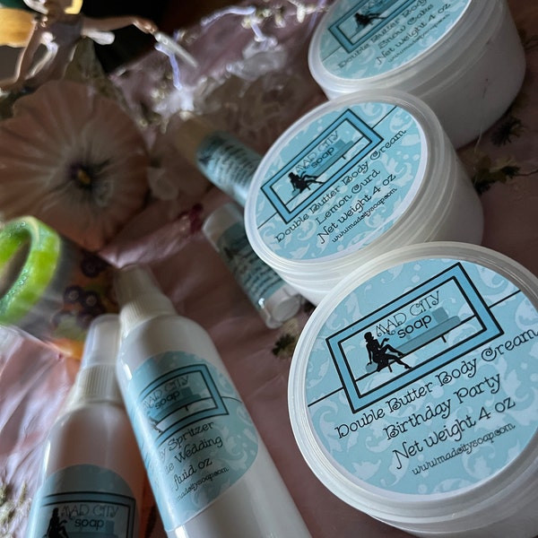 Snow Cake Type Double Butter Body Cream 4 Oz. Vegan Hand Cream. Almond ...