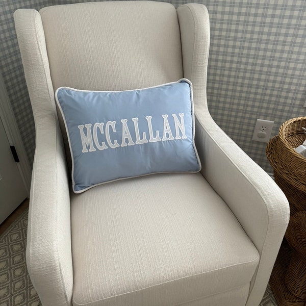 Personalized Applique Monogram Pillow INSERT INCLUDED, Nursery Pillow ...