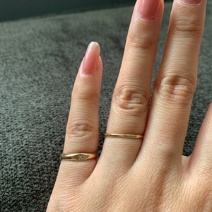 Pinky Initial Ring Personalized Signet Ring Custom Pinky - Etsy