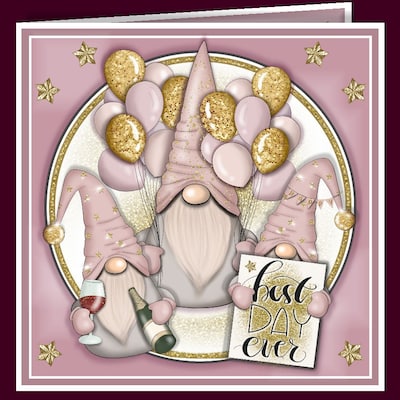 Happy Birthday Gnomes Stickers Clipart Digital Download for Birthday ...