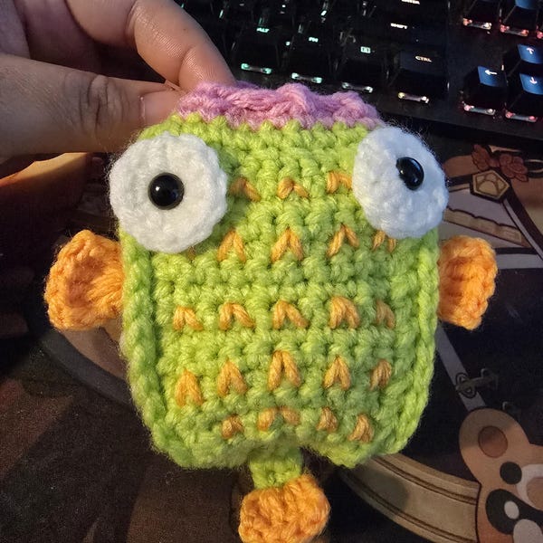 Pufferfish Purse | Amigurumi Fish - Drawstring Bag Pattern - Etsy