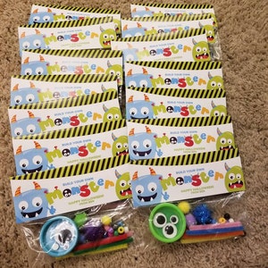 Halloween Treat Bag Topper Build Your Own Monster Printable for ...