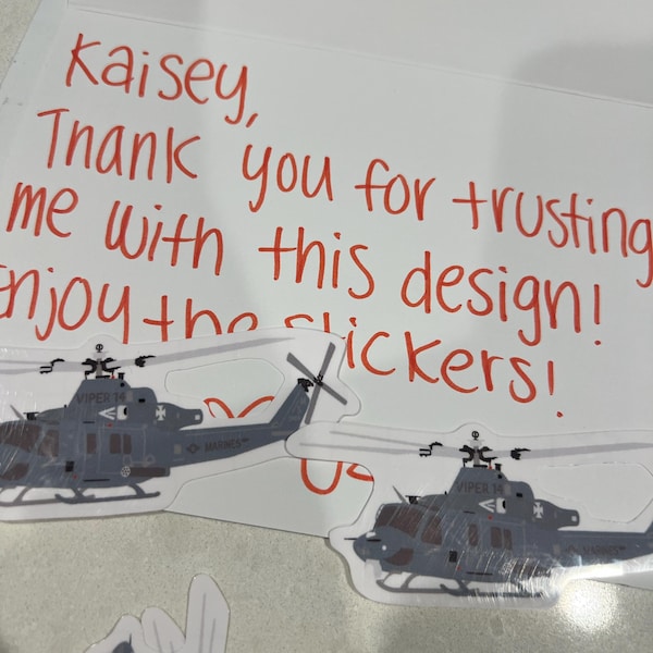 Custom Helicopter Sticker - Etsy