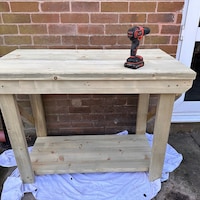 Wooden Workbench MDF Top - Etsy UK