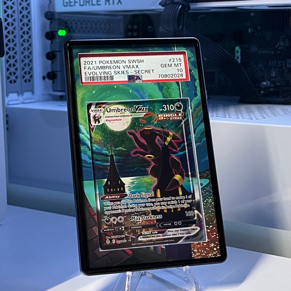 Umbreon VMAX Alternate Art Custom Pokemon Graded Display Case - Etsy