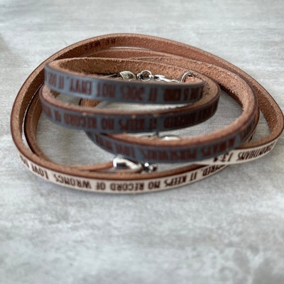 Love Is... 1 Corinthians 13:4-8 Daily Reminder Leather Wrap Bracelet ...