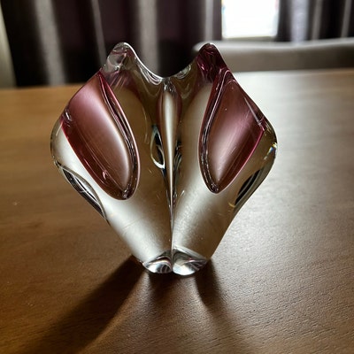 Glass Block Vase by the German Company Ingrid Signed IG 3076 - Etsy