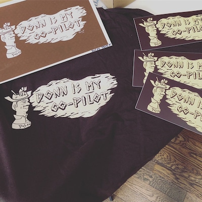 Don the Beachcomber donn is My Co-pilot Heavyweight Vinyl Sticker - Etsy