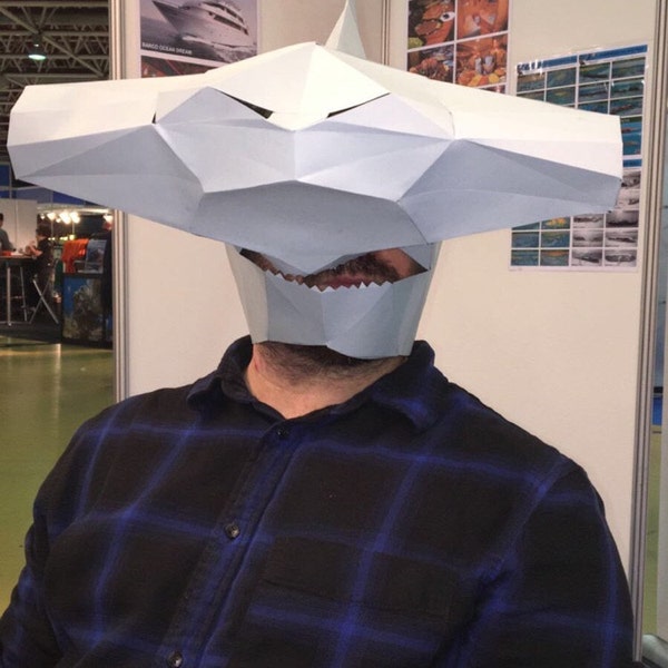 Hammerhead Shark Mask - Paper Pattern | Animal Mask | Instant Download ...