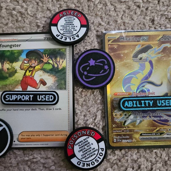 Pokémon Ability Tokens - Etsy