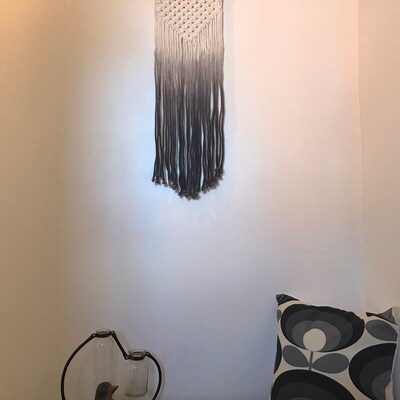 Grey Ombre Macrame Wall Hanging. Macrame Wall Hanging. Wall - Etsy
