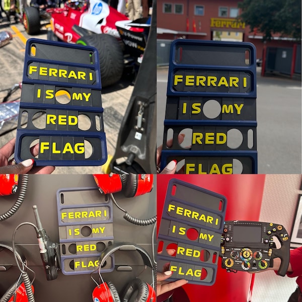 Personalized Formula 1 Style 3D Printed Pit Board Sign | F1 Decor | - Etsy