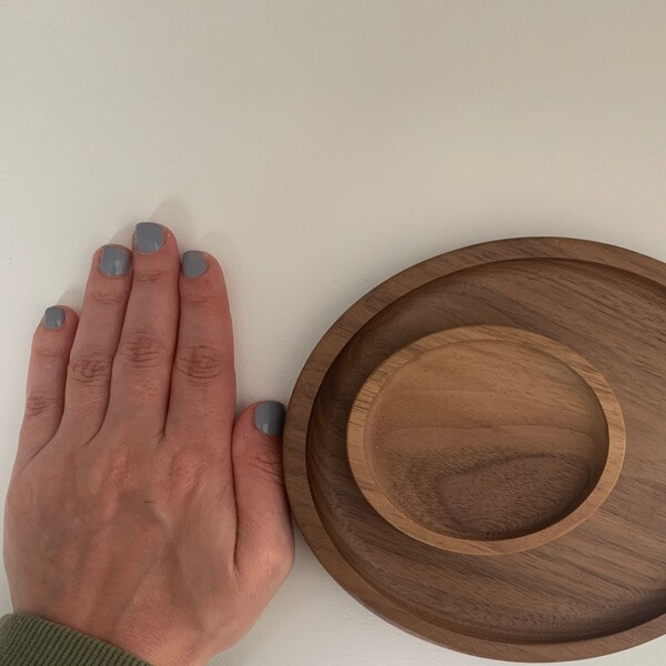 Geometric Shape Wall Hooks Made From Solid Wood White Oak Walnut Circle ...