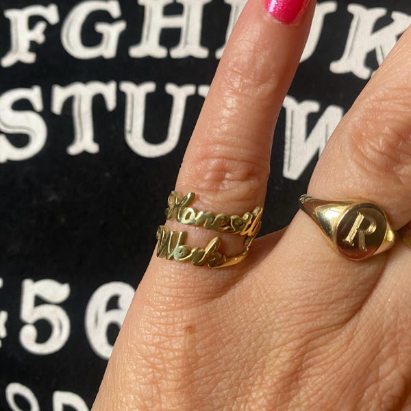 Double Name Custom Ring, Two Name Ring in Sterling Silver, 18K Gold Custom Couple Ring, Delicate ...